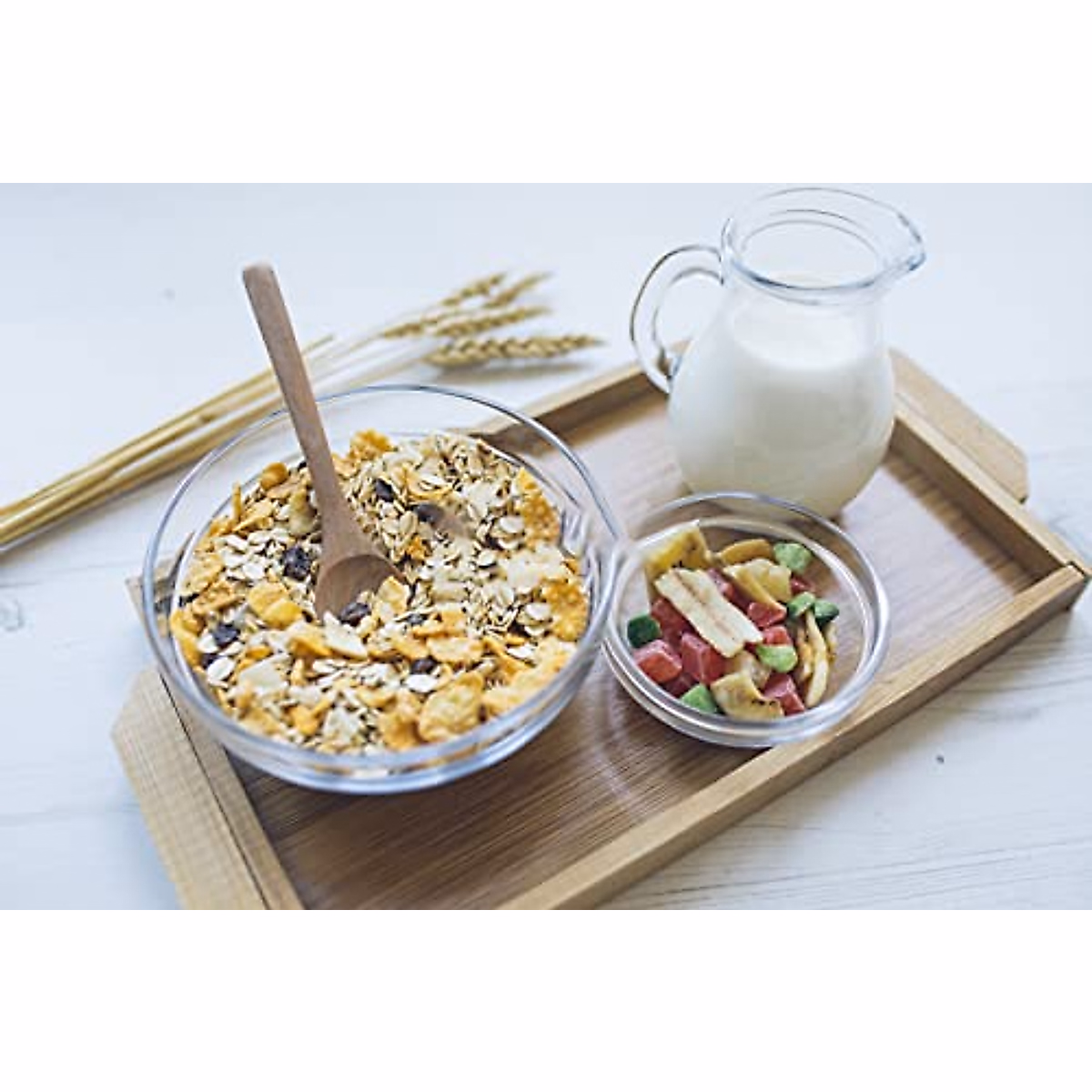 Lawei Set of 12 Glass Bowls - 3.5 inch Mini Prep Bowls Serving Bowls Glass Salad Bowl for Kitchen Prep, Dessert, Dips, Candy Dishes