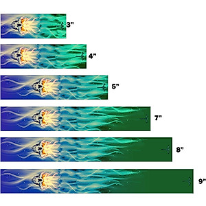 White Water Archery Laminated Green Flaming Eyes Skull Skeleton Smoke 1 Arrow Wraps 15 Pc Pack (7, 1)