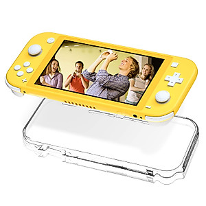 TPU Case for Nintendo Switch Lite, Clear Protective Case for Nintendo Switch Lite with Tempered Glass Screen Protector - Clear