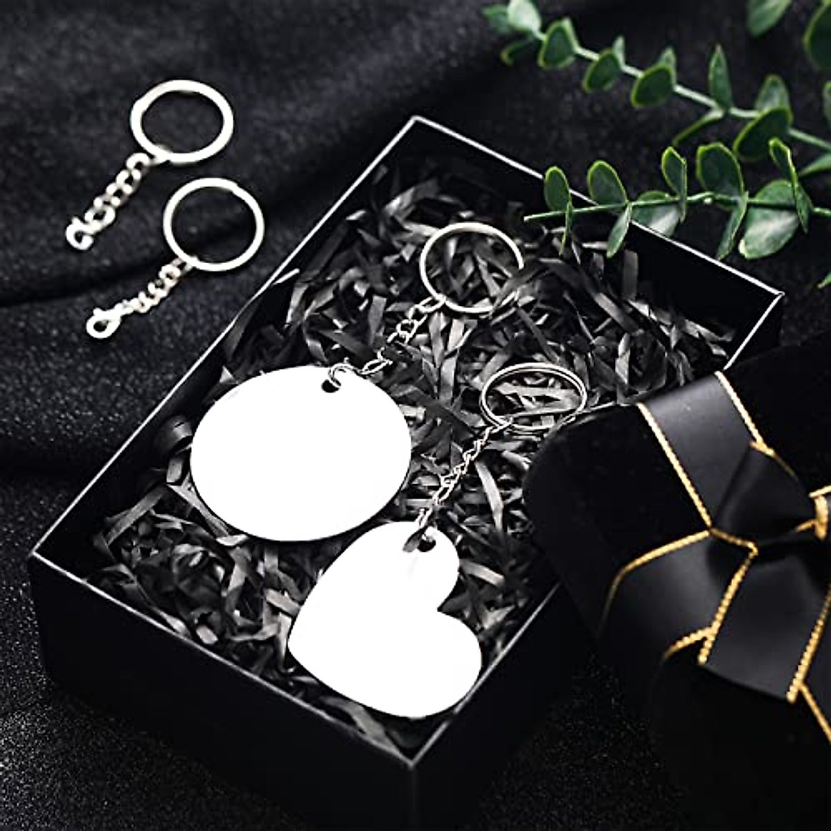 Sasylvia 100 Pcs Keychain Rings with Chain Key Chain Making Kit Include Split Key Ring with Chain, Open Jump Rings, Lobster Clasp, Keychain Ring for Crafts Jewelry Making Supplies, Silver