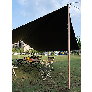 iClimb Waterproof Sun Shield Tarp UPF 50+ for Tent Hammock Camping Backyard Party (Tarp 14'4" × 9'6")