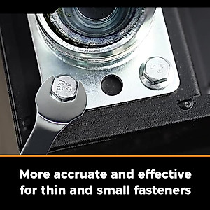 Der Erwachte Super-Thin Open End Wrench Set, SAE, 6-Piece, Including 3/8", 7/16", 1/2", 9/16", 5/8"，11/16", 3/4", 13/16", 7/8", 15/16", 1", 1-1/16", Slim Wrench Set with Rolling Pouch