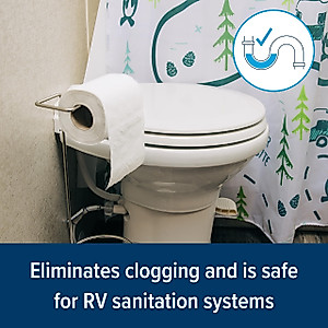 Camco Marine & RV Toilet Paper - 4-Rolls - 1-Ply Quick Dissolve RV & Marine Septic Safe Bath Tissue - Dye & Fragrance Free - 280 Sheets Per Roll (40275)