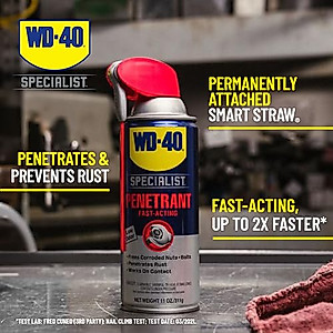 WD-40 Specialist Penetrant with Smart Straw, Twin-Pack 11 OZ
