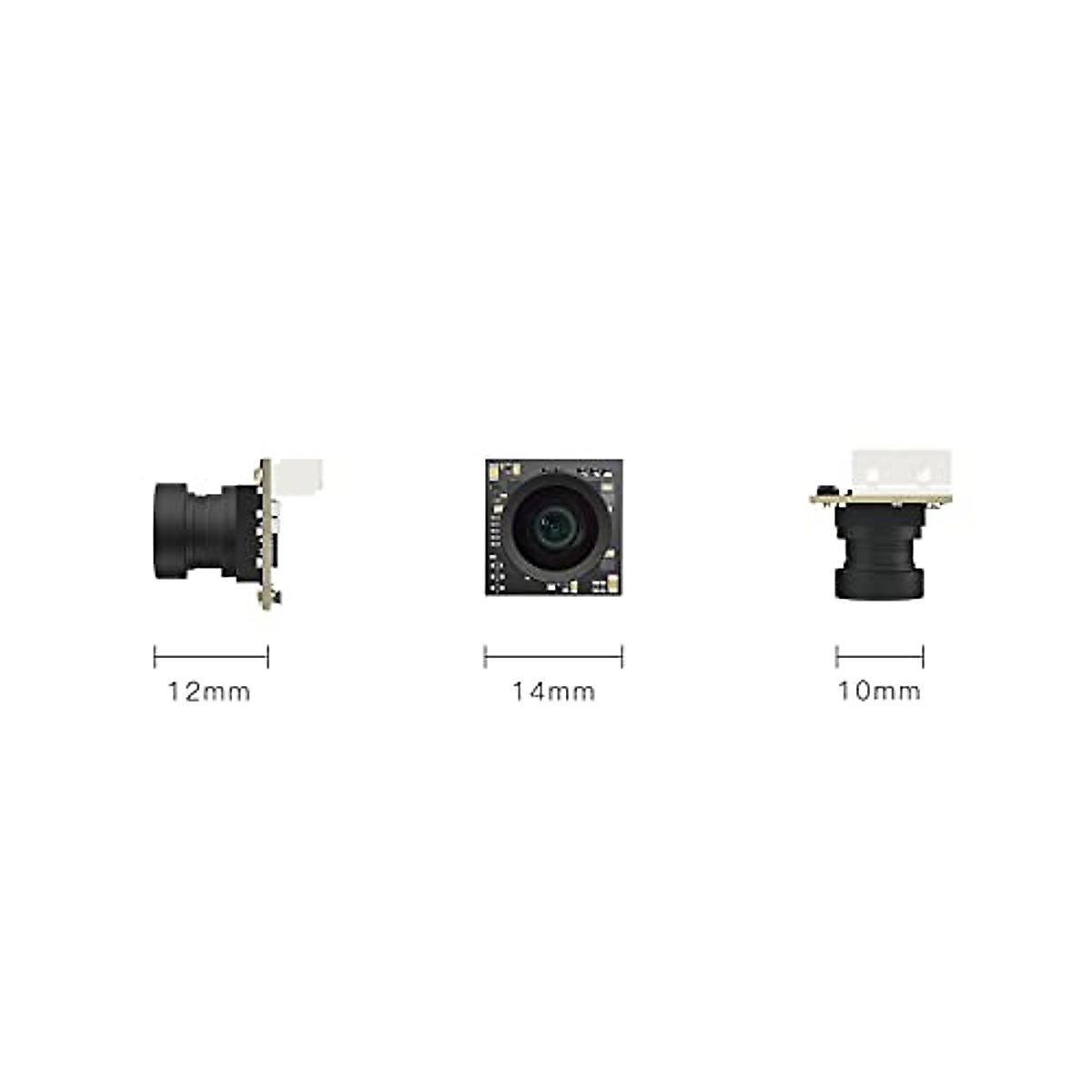 Caddx Ant Lite FPV Camera,1.8mm FPVCycle Edition 1200TVL Global WDR FOV 165° 1/3'' CMOS Sensor Analog Camera for FPV Racing RC Drone,Black 4:3