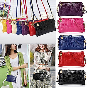 Faux Leather Clutch Wallet Purses Small Envelope Crossbody Bags for Women Shoulder Bag Handbags Phone Bag, Birthday Gifts Red