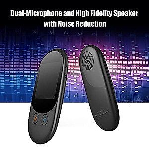 VIBY Smart Voice Translator Device 40 Languages 2.4 Inch Touchscreen Rechargeable F1A with Camera (Color : D)