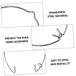 OSALADI 12pcs Spotlight Fixing Buckle Ring Spotlight Round Light Bulbs Spring Bulbs LED Bulb Round Retaining Clip Spot Light Retaining Spring Clip Downlight Repair Parts Retaining Rings