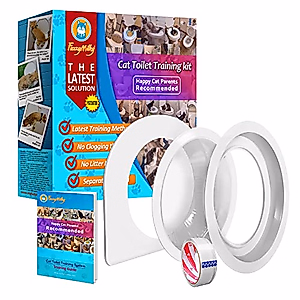 Fuzzymilky Cat Toilet Training System 2022 - Teach Cat to Use Toilet Cat Toilet Training Kit