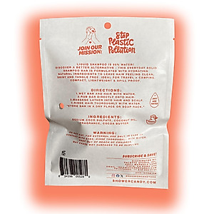 Shower Candy Pineapple Mango Shampoo Bar - Travel Sized