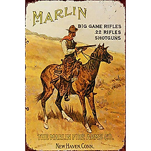 New Tin Sign Aluminum Retro Western Cowboy Metal Sign 8 X 12 Inch