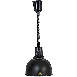 LINKANRUO Hanging Food Heat Lamp,Retractable Food Heating Lamp, with 250mm Food Warmer Lampshade and Bulb 250W, for Buffet,Kitchen,Restaurant,Catering Lamps