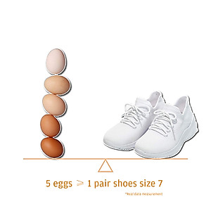 IFSONG Sneakers for Women Non Slip Athletic Tennis Sneakers Walking Shoes Sock Knitted Upper Sneakers Casual Running Ultra Lightweight Breathable Women's Fashion Sneakers 2021 White