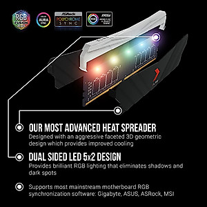 PNY XLR8 Gaming 16GB (2x8GB) DDR4 DRAM 3200MHz (PC4-25600) CL16 1.35V RGB Dual Channel Desktop (DIMM) Memory – MD16GK2D4320016XRGB