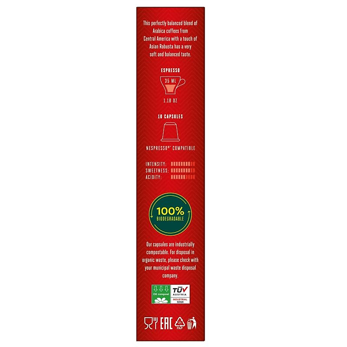 Julius Meinl: "Espresso Crema," Nespresso Compatible, 100% biodegradable, 10 Capsules (1)