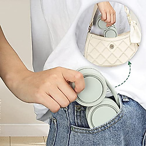 Portable Neck Fan, 1600 mAh Bladeless Personal Fan, USB Rechargeable (3 Speed Adjustable) Wearable Cooling Head Fan, 360 Degree Free Rotation, Suitable For Travel, Sports, Office, Reading