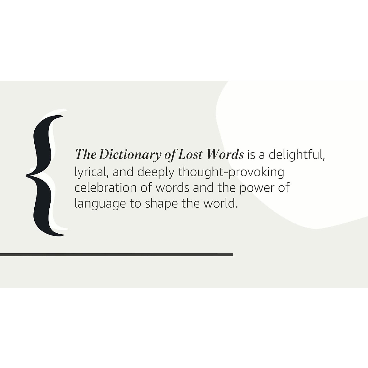 The Dictionary of Lost Words: Reese's Book Club: A Novel