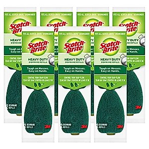 Scotch-Brite Heavy Duty Dishwand Refills, Fits All Scotch-Brite Dishwands, Keep Your Hands Out of Dirty Water, 14 Refills