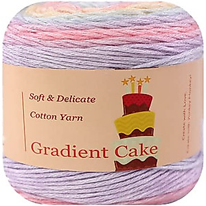2-pk Gradient Cake Cotton Ball by Yonkey Monkey (1171) Knitting Crochet