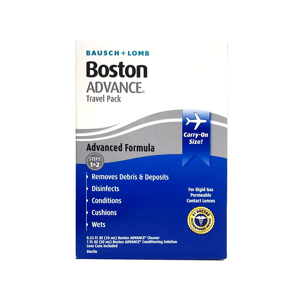 Bausch & Lomb Boston Advance Formula Travel Pack 1 Each (Pack of 2)