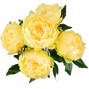 Hovebeaty Artificial Peony Silk Flowers Bouquet Home Wedding Decoration (deep Pink)