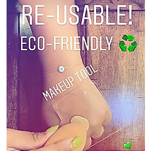 Makeup Hand Held Palette (Clear)Valxie Makeup Hand Held Palette - Clear Mixing, Blending, Applicator Tool for Professional Artists and Personal Use-100% Skin Safe Acrylic Plastic-Lightweight, Reusable