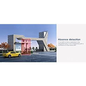 YZY TECH 1080P WiFi Camera, Outdoor IP66 Waterproof, Motion Human Absence Smoke Alarm Detection, Night Vision,180˚ Panorama Bullet Camera, Lens 2.3mm (C63S)