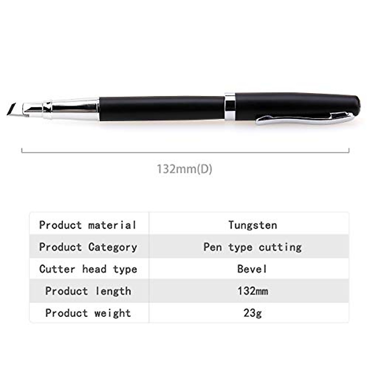KELUSHI Fiber Optical Cleave Scribe Tool Fiber Optic Cleaving Tool Pen-type Carbide Fiber Scribe(black)