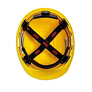 3M Non-Vented Hard Hat with Ratchet Adjustment, Medium, Yellow