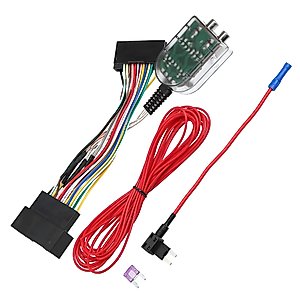 X AUTOHAUX Car Add an Amp Amplifier Adapter Interface to Radio System for Ford 2011-2018 with Red Extension Wire