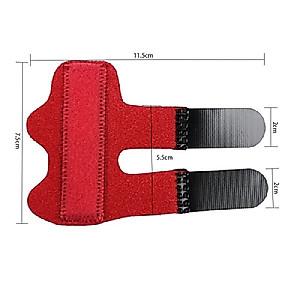 Finger splint , Trigger Finger Splint , Arthritis ​Injuries Splints Straightenin , Stabilize Arthritis Sprains , Adjustable Fixing Finger Fractures Splints, Finger Trigger Knuckle Protect 2 PCS(red)