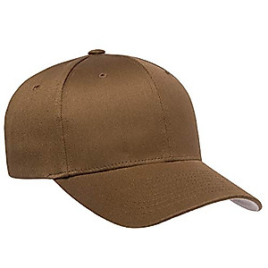 Flexfit Men's Standard Athletic Baseball Fitted Cap, Coyote Brown, Large-X-Large