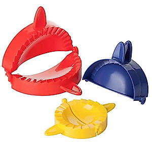 BTaT- Dough Press Set, 3 Pack, Empanada Press, Dough Press, Dumpling Press, Hand Pie Press, Mini Pie Press, Hand Pie Maker, Meat Pie Cutter, Pie Press, Pastry Press, Turnover Press, Mother's Day Gift