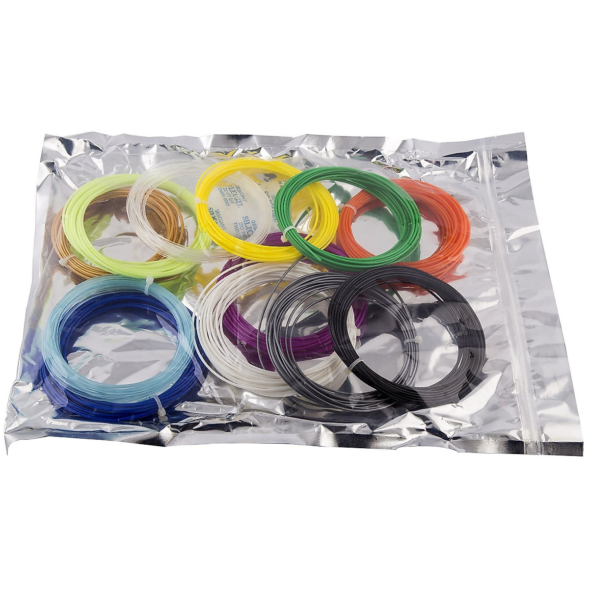 HATCHBOX 3D Pen-ABS1.75-SMP ABS 3D Pen Filament, Dimensional Accuracy +/- 0.05mm, 0.44lbs Total, 1.75mm, 12 Color Sample Pack - 20 Feet Per Color