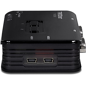 TRENDnet 2-Port USB KVM Switch and Cable Kit with Audio, Manage Two PCs, USB 1.1, Hot-Plug, Auto-Scan, Hot-Keys, Windows & Linux Compliant, TK-209K