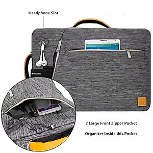 ECCRIS 17.3 in Laptop Shoulder Bag Compatible with Asus Vivobook 17, Zenbook Pro 17, Compatible with Alienware m17 R5 R4, X17 X17 R2