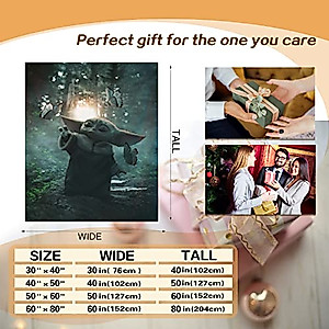 Anime Fleece Throw Blanket for Couch, 50x60 inches Soft Cozy Bed Throw Blankets Perfect for Adults or Children's Gifts