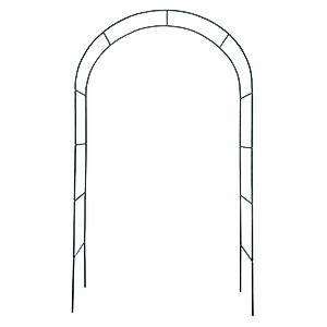 Linnai Products 7.75 FT Lightweight Metal Arch/Garden Arbor; Great for Weddings, Bridal Showers, Lawn Parties, Gardens, Flowers, Vines, and Outdoor and Indoor Decorations; Easy to Assemble, Black