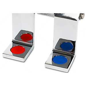 LukLoy Brass Double Pedal Valve, Dual Foot Pedal Control for Sink Pedal Faucet (Dual Pedal Valve)