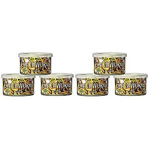 Zoo Med 6 Pack Can O'Worms, 1.2 Ounces Each, Reptile Bird and Fish Food