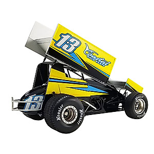 Winged Sprint Car #13 Justin Peck Coastal Race Parts Buch Motorsports World of Outlaws (2022) 1/18 Diecast Model Car by Acme A1822007