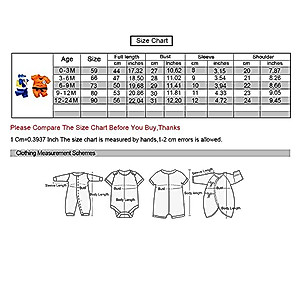 RELABTABY 2 Pack Newborn Baby Boy Girl Romper Infant Anime Onesie Toddler Halloween Bodysuit Jumpsuit Outfit Clothes