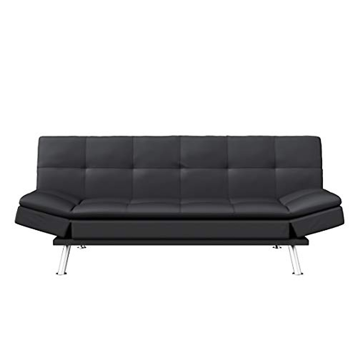 Serta Nelson Convertible Sofa Bed, Black