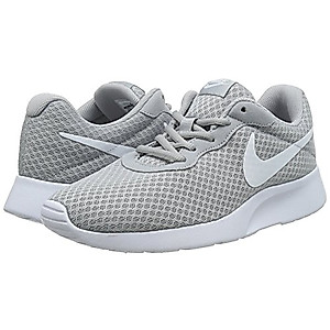 Nike Womens Tanjun, White/Rush Pink-Black, 7