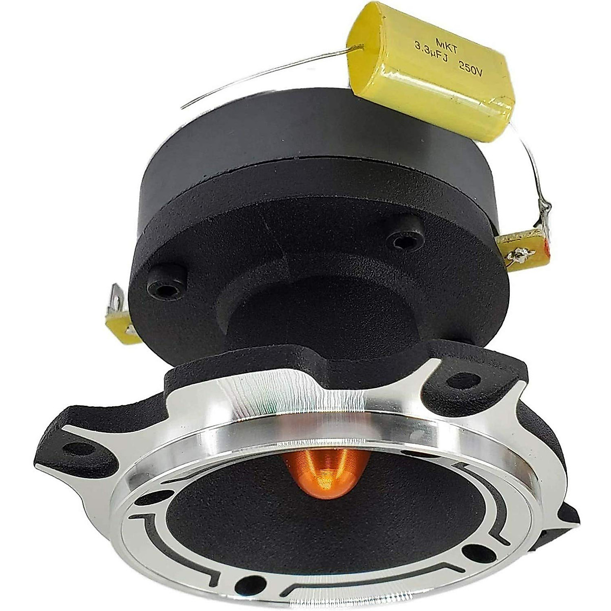 2X Gravity WZ40TW 2400 Watts Maximum Power Handling Warzone Series Heavy Duty Titanium Super Tweeter Loud Speaker 4-Ohms Aluminum Frame -2nd Gen