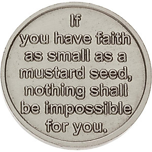Faith Mustard Seed Coins and Faith Cards (Set of 3 Coins)