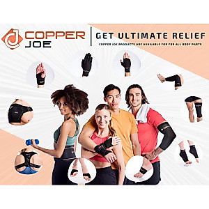 Copper Joe Wrist Strap/Wrist Brace/Wrist Wrap/Hand Support for Wrists, Arthritis, Carpal Tunnel, Tendonitis. Wrist Sleeve for Men & Women for Right and Left Hand