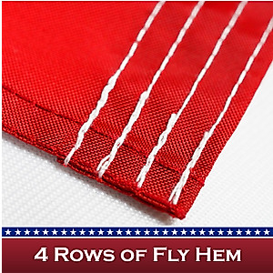 G128 American USA Flag | 2.5x4 Ft | ToughWeave Series Pole Sleeve Embroidered 210D Polyester | Country Flag, Embroidered Stars, Sewn Stripes, Indoor/Outdoor, NO Flagpole Included