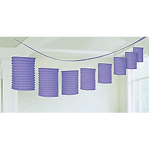 Accordion Style Paper Lantern Garlands | New Purple | Party Decor
