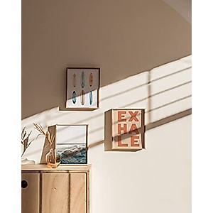 Haus and Hues 8"x10" Beige Oak Wood Frames Set of 3 – 8x10 Wood Picture Frame Set Wood Picture Frames Wood Frames Picture Frames For Wall Picture Frames Light Wood Picture Frames Wooden Frame, BEIGE FRAMED